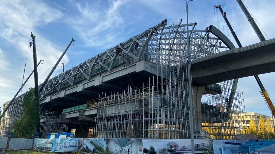 Основные конструкции станций LRT полностью достроили в Астане | Новости